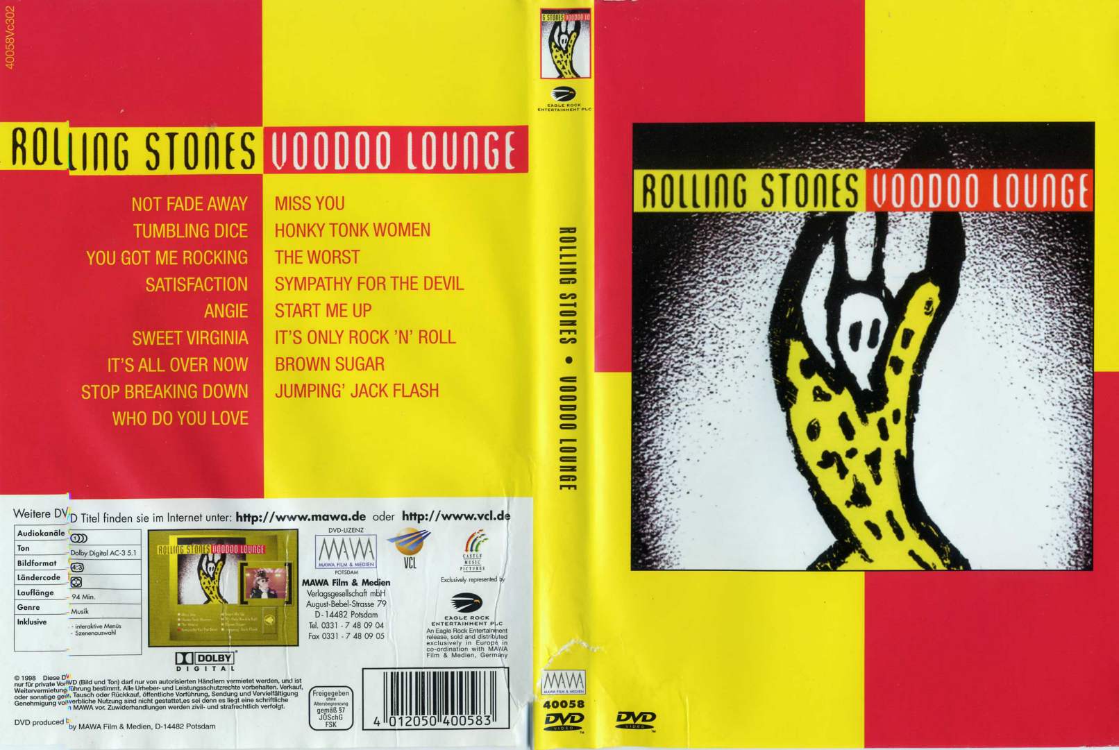 The Rolling Stones Voodoo Lounge : Front | DVD Covers | Cover Century ...